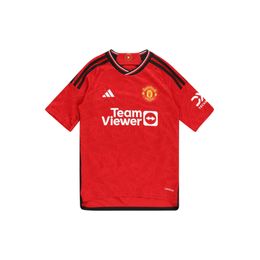 adidas Performance Funktionsshirt 'Manchester United 23/24 Home' Jungen Gr&ouml;&szlig;e 152 rot / hellrot / schwarz / wei&szlig;