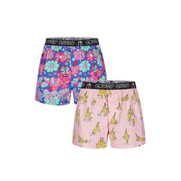 Lousy Livin Underwear Lousy Livin Boxershorts Herren Gr&ouml;&szlig;e M himmelblau / gelb / rosa / neonpink