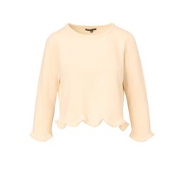 Adrianna Papell Pullover 'Boat Neck 3/4 Sleeve Pullover Sweater with Wavy Fringe Hem' Damen Gr&ouml;&szlig;e XL beige