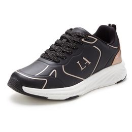 Lascana Sneaker Damen Gr&ouml;&szlig;e 38 gold / schwarz