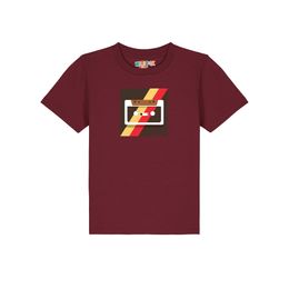 Watabout.kids T-Shirt 'Kassette' Jungen Gr&ouml;&szlig;e 134/146 gelb / rot / bordeaux / wei&szlig;