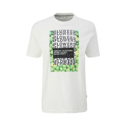 s.Oliver T-Shirt Herren Gr&ouml;&szlig;e M limone / schwarz / wei&szlig;