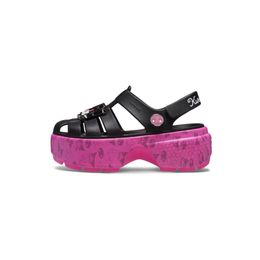 Crocs Sandale Damen Gr&ouml;&szlig;e 37/38 pink / schwarz / wei&szlig;