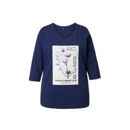 Ulla Popken Shirt Damen Gr&ouml;&szlig;e XXL/XXXL blau / dunkelblau / wei&szlig;