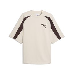 Puma T-Shirt Herren Gr&ouml;&szlig;e XXL creme / dunkelbraun