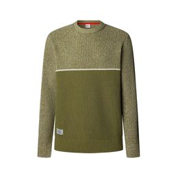 Pepe Jeans Pullover 'Penn' Herren Gr&ouml;&szlig;e XXL oliv / gr&uuml;nmeliert / wei&szlig;