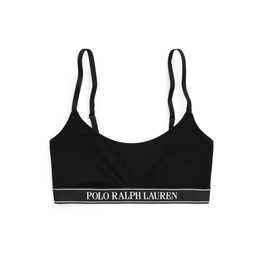 Polo Ralph Lauren Bustier 'Scoop Bralette - Polo Essentials' Damen Gr&ouml;&szlig;e 75 schwarz / wei&szlig;
