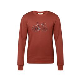 Greenbomb Sweatshirt 'Bike Jack Simple' Herren Gr&ouml;&szlig;e XXL dunkelorange / rostrot