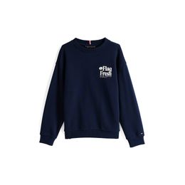 Tommy Hilfiger Sweatshirt Jungen Gr&ouml;&szlig;e 116 navy / blutrot / wei&szlig;