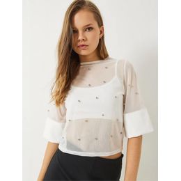 Bianco Lucci Bluse Damen Gr&ouml;&szlig;e S wei&szlig;