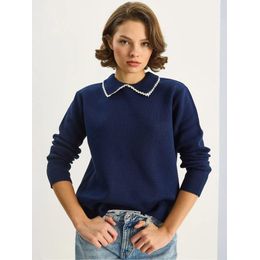 Bianco Lucci Pullover Damen Gr&ouml;&szlig;e S/L marine