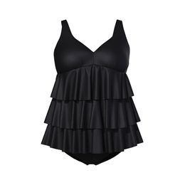 Ulla Popken Badeanzugkleid Damen Gr&ouml;&szlig;e 4XL schwarz
