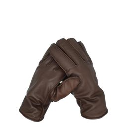 Glow Hamburg Fingerhandschuhe 'FA01-03XX-1' Herren Gr&ouml;&szlig;e M/L dunkelbraun