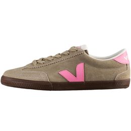 Veja Sneaker 'Volley' Damen Gr&ouml;&szlig;e 41 dunkelbeige / hellpink / wei&szlig;