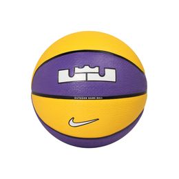 Nike Ball 'Playground 8P L James Deflated' Herren Gr&ouml;&szlig;e 7 dunkelgelb / lila / schwarz / wei&szlig;