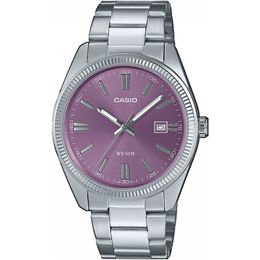 Casio Analoguhr Damen Gr&ouml;&szlig;e One Size lila / silber