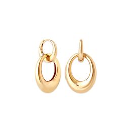 Rougemont Jewellery Ohrringe 'Zweiteilige Creolen Ohrringe Trend' Damen Gr&ouml;&szlig;e One Size gold