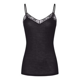 Hanro Spaghettitop ' Woolen Lace ' Damen Gr&ouml;&szlig;e XS schwarz