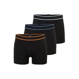 Schiesser Boxershorts Herren Gr&ouml;&szlig;e M blau / pastellblau / orange / schwarz