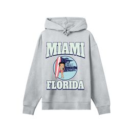 F4NT4STIC Sweatshirt 'Betty Boop Miami Florida Surf Scene' Damen Gr&ouml;&szlig;e L grau