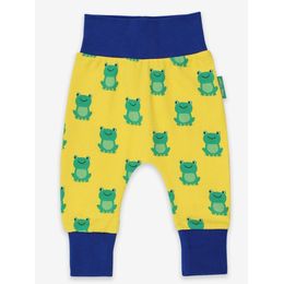 Toby tiger Hose 'Bio-Baumwoll Baby Pumphose mit Frosch-Druck' Jungen Gr&ouml;&szlig;e 56 gelb