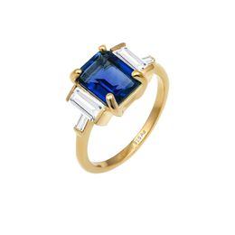 Elli Premium Ring Damen Gr&ouml;&szlig;e 58 blau / gold / transparent