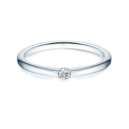 Trilani Ring Damen Gr&ouml;&szlig;e 60 silber / transparent