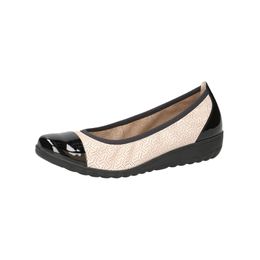 Caprice Ballerina Damen Gr&ouml;&szlig;e 39 beige / schwarz