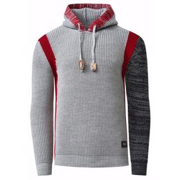Rusty Neal Pullover Herren Gr&ouml;&szlig;e XL grau / rot / wei&szlig;