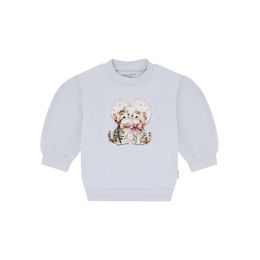 HUST & CLAIRE Hust & Claire Sweatshirt 'HCSara Kitten Love' M&auml;dchen Gr&ouml;&szlig;e 86 hellblau