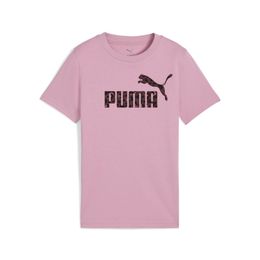 Puma T-Shirt 'Essentials' Jungen Gr&ouml;&szlig;e 116 rosa / schwarz