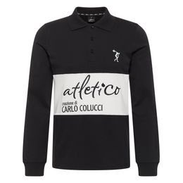 Carlo Colucci Poloshirt 'Domenici' Herren Gr&ouml;&szlig;e XXL schwarz / wei&szlig;