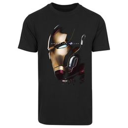 F4NT4STIC T-Shirt 'Marvel Avengers Endgame Iron Man Helm' Herren Gr&ouml;&szlig;e 5XL gold / bordeaux / schwarz