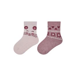 Sterntaler Socken Jungen Gr&ouml;&szlig;e 24 rosa / karminrot
