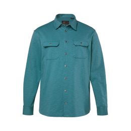 JP1880 Hemd Herren Gr&ouml;&szlig;e 6XL cyanblau