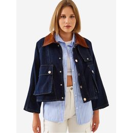 Bianco Lucci Jacke Damen Gr&ouml;&szlig;e L blue denim
