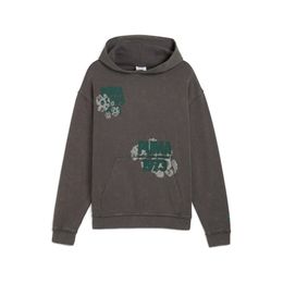 Puma Sweatshirt 'Hoopocalypse' Herren Gr&ouml;&szlig;e 4XL dunkelgrau / gr&uuml;n / pastellgr&uuml;n