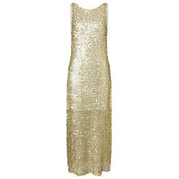 ana alcazar Abendkleid 'Wadani' Damen Gr&ouml;&szlig;e 36 gold / wei&szlig; Winterkleid