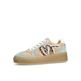 Manfield Sneaker Damen Gr&ouml;&szlig;e 42 nude / braun / mint