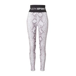 Plein Sport Leggings Damen Gr&ouml;&szlig;e 5XL schoko / hellgrau / schwarz / offwhite