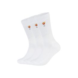 Flip Sox Socken Damen Gr&ouml;&szlig;e 43/46 orange / wei&szlig;