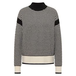 Cecil Pullover Damen Gr&ouml;&szlig;e M beige / schwarz