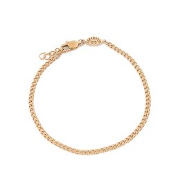 Akitsune Armband 'Via Cuban' Herren Gr&ouml;&szlig;e 17 cm gold
