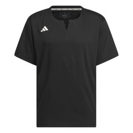 adidas Performance Funktionsshirt 'Adizero Dugout Cage' Herren Gr&ouml;&szlig;e 5XL schwarz / wei&szlig;