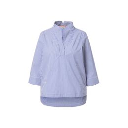 Ulla Popken Bluse Damen Gr&ouml;&szlig;e 5XL/6XL royalblau / wei&szlig;