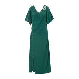 Ulla Popken Kleid Damen Gr&ouml;&szlig;e 46 gr&uuml;n / grasgr&uuml;n Winterkleid
