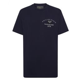 Philipp Plein T-Shirt Herren Gr&ouml;&szlig;e XS navy / wei&szlig;