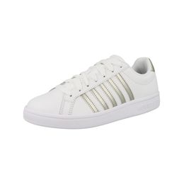 K-Swiss Sneaker 'Court Tiebreak' Damen Gr&ouml;&szlig;e 36 silber / wei&szlig;