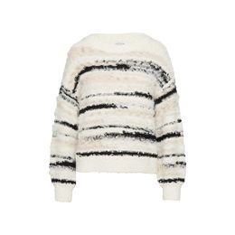 comma, Comma Casual Identity Pullover Damen Gr&ouml;&szlig;e M creme / schwarz