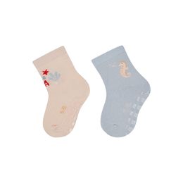 Sterntaler Socken M&auml;dchen Gr&ouml;&szlig;e 26 beige / hellblau / rosa / rot